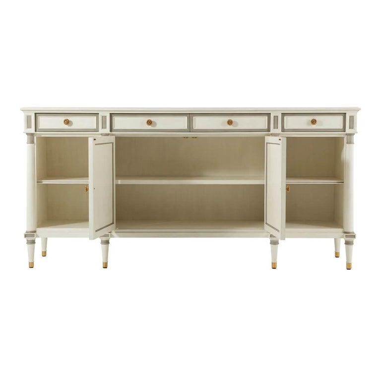 Continental Painted Buffet Sideboard For Sale at 1stDibs