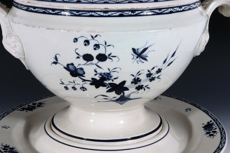 Continental Pottery Large Chinoiserie Soup Tureen, Cover and Stand ...