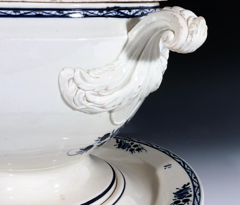 Continental Pottery Large Chinoiserie Soup Tureen, Cover and Stand ...