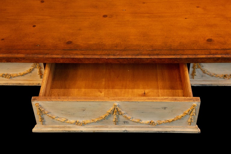 Continental Style Center Table with Drawer For Sale at 1stDibs