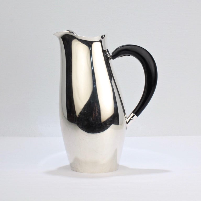 Contour Silver Plated Cocktail Pitcher by Robert King and John Van ...