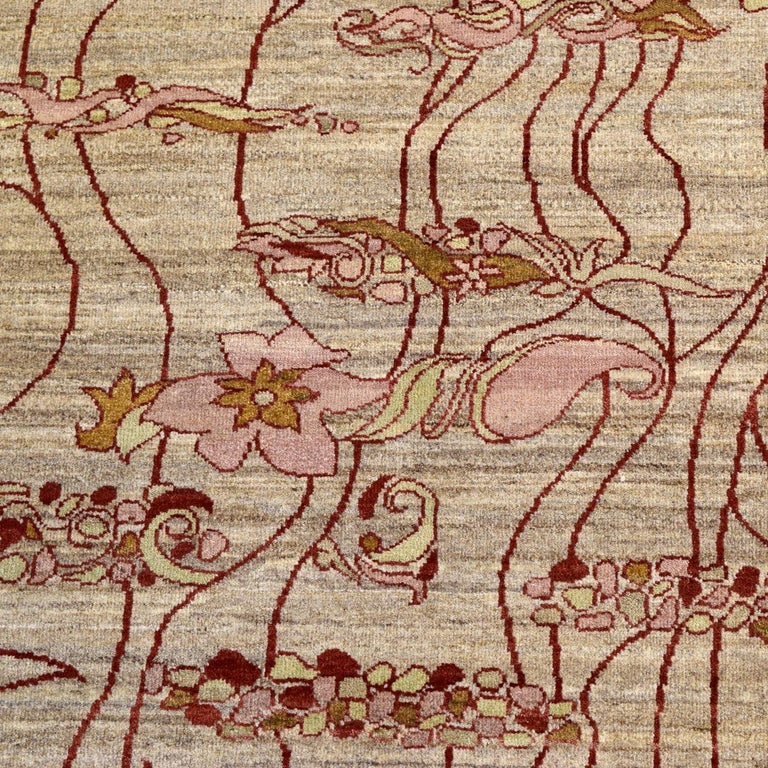 Orley Shabahang "Convergence" Art Nouveau Persian Rug, 6x9 For Sale at ...