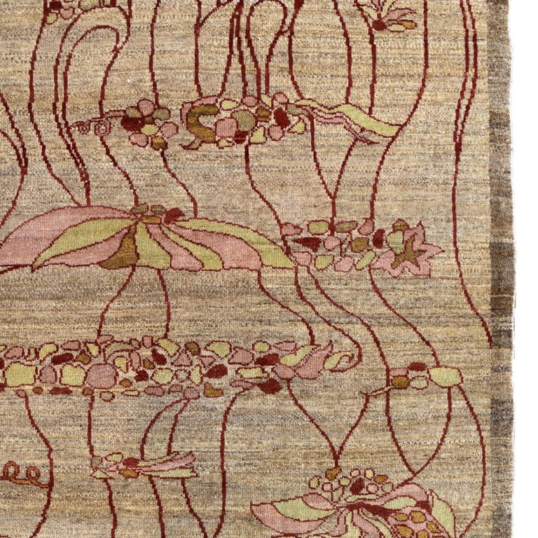 Orley Shabahang "Convergence" Art Nouveau Persian Rug, 6x9 For Sale at ...