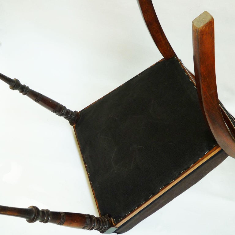 Conversation Chair Made of Elm with Elaborate Inlays circa 1800 ...