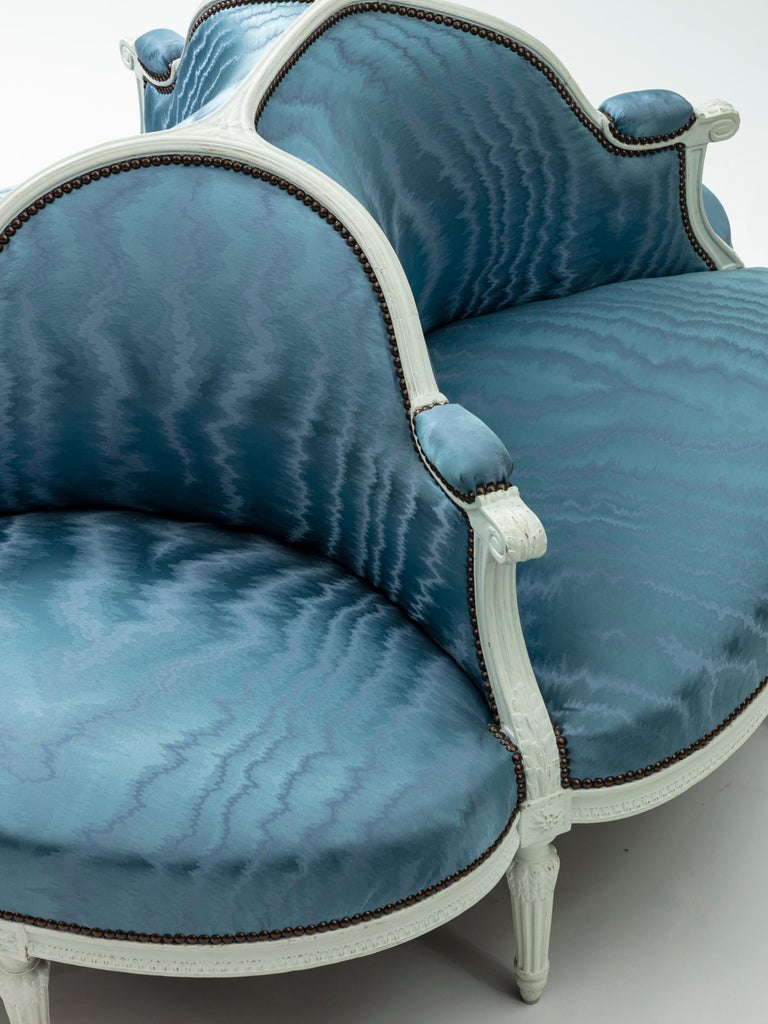 Conversation Settee or Borne Settee from the Napoleon III Period at 1stDibs