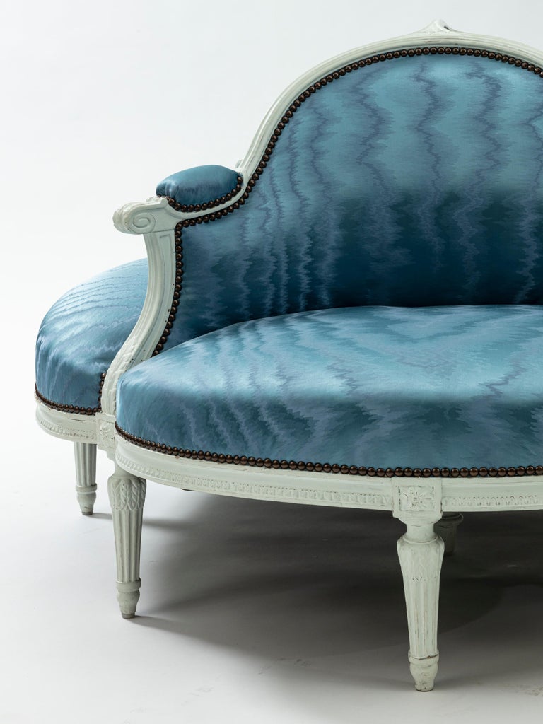 Conversation Settee or Borne Settee from the Napoleon III Period at 1stDibs