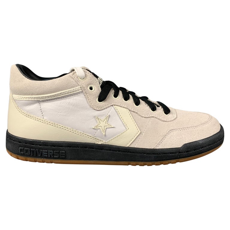 CONVERSE x CARTHARTT WIP Size 9.5 White Black Suede Sneakers For Sale ...