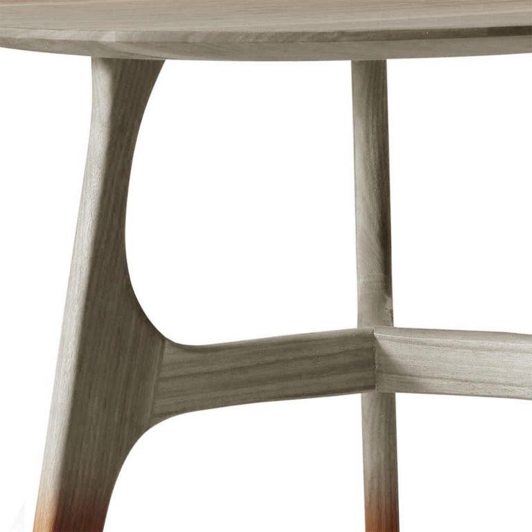 Converso Solid Wood Coffee table, Walnut in Natural Grey Finish ...