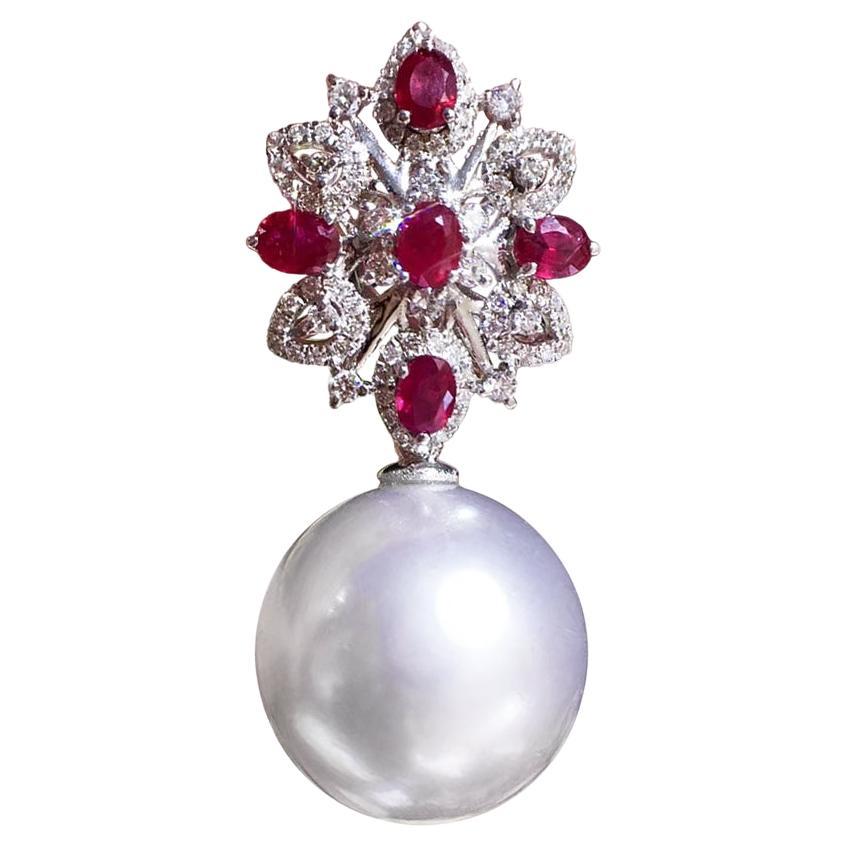 Robert Procop 2.96 Carat Ruby Luminous Starburst Pendant Necklace in ...