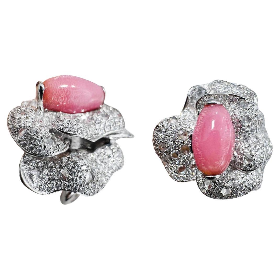 Divine Orchid Flame Conch Pearl Convertible Ring and Pendant For Sale ...