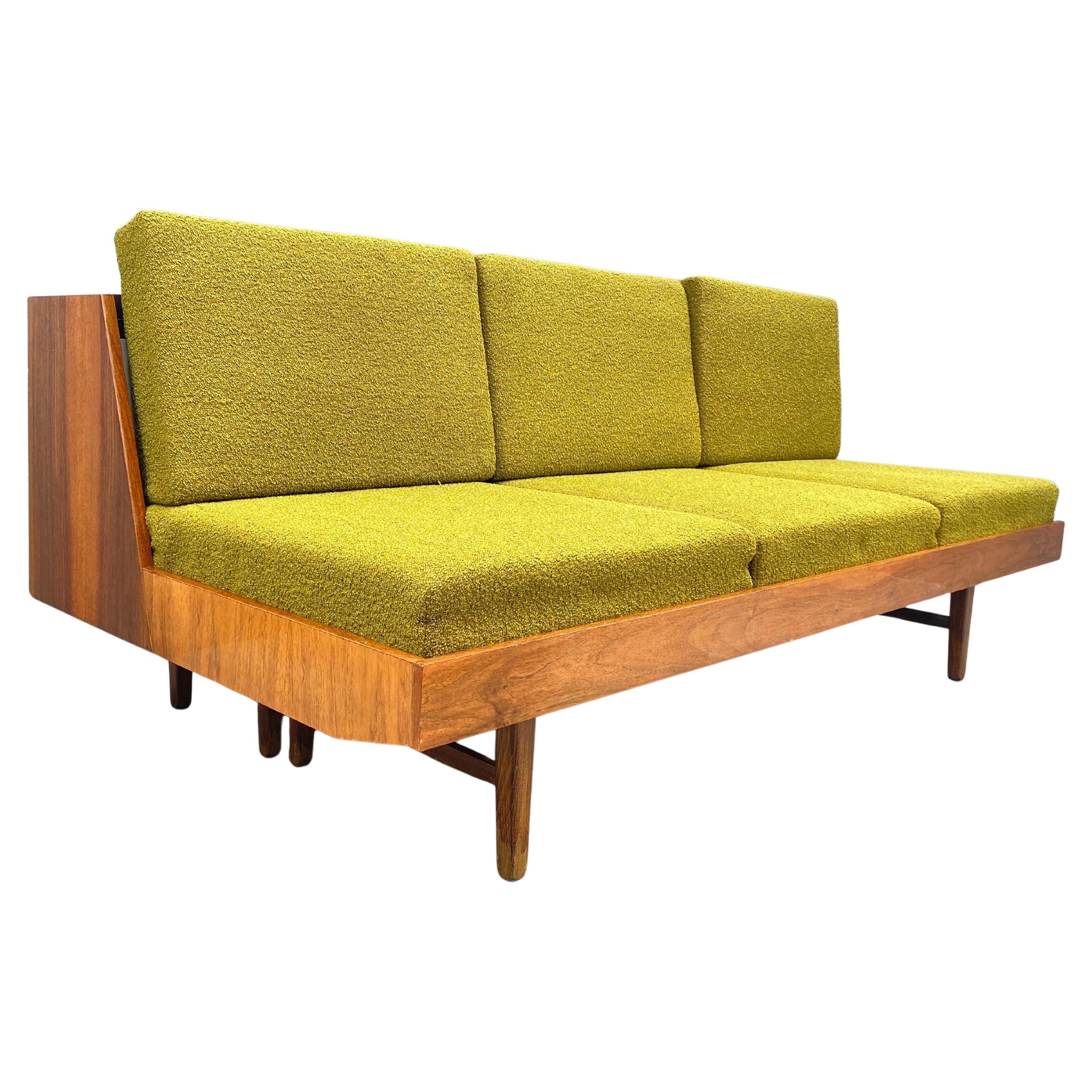 Midcentury Cowboy Western Wagon Wheel Convertible Dude Ranch Sofa at ...
