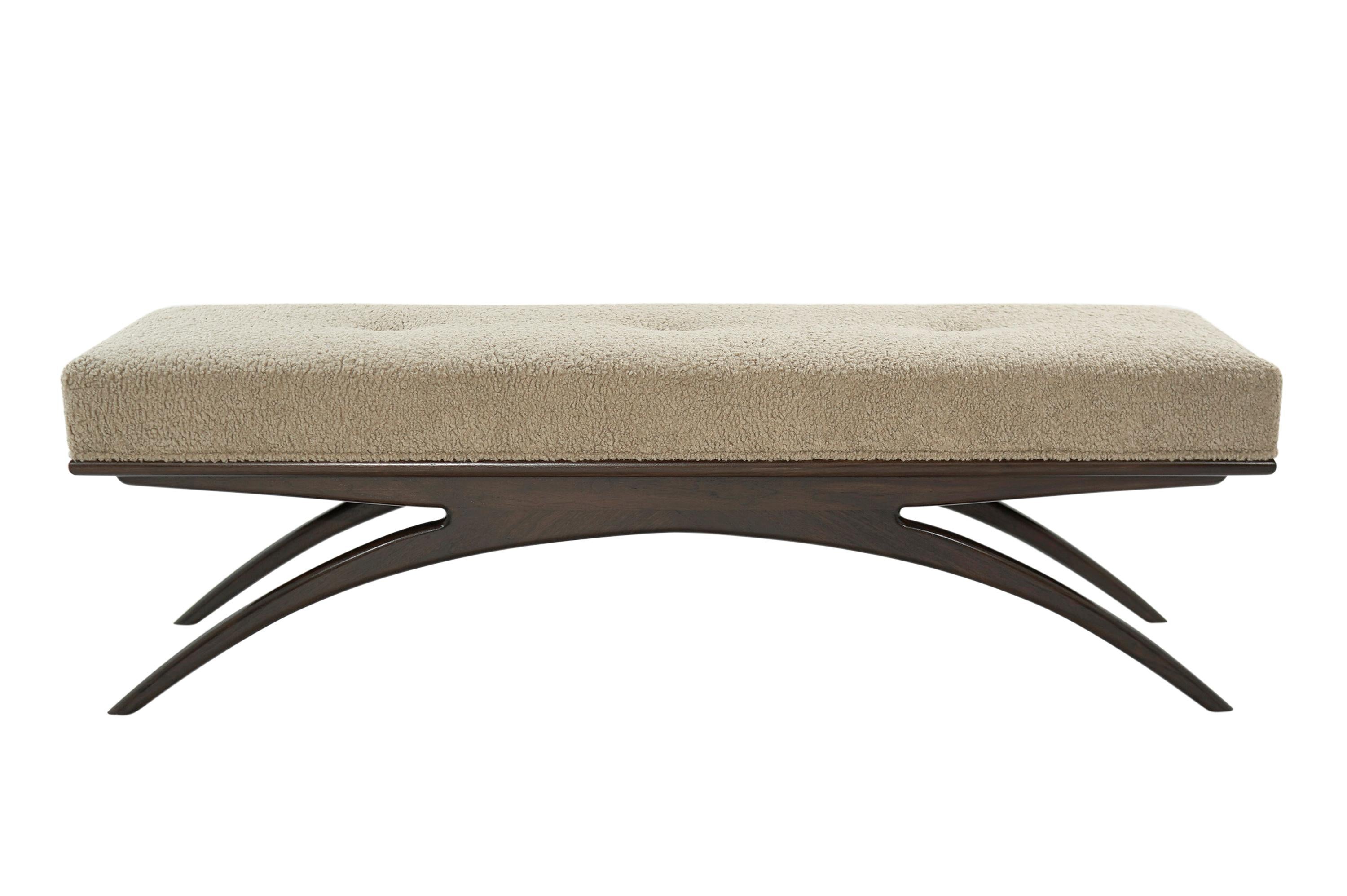 Convex Bench in Natural Bouclé by Stamford Modern For Sale at 1stDibs ...