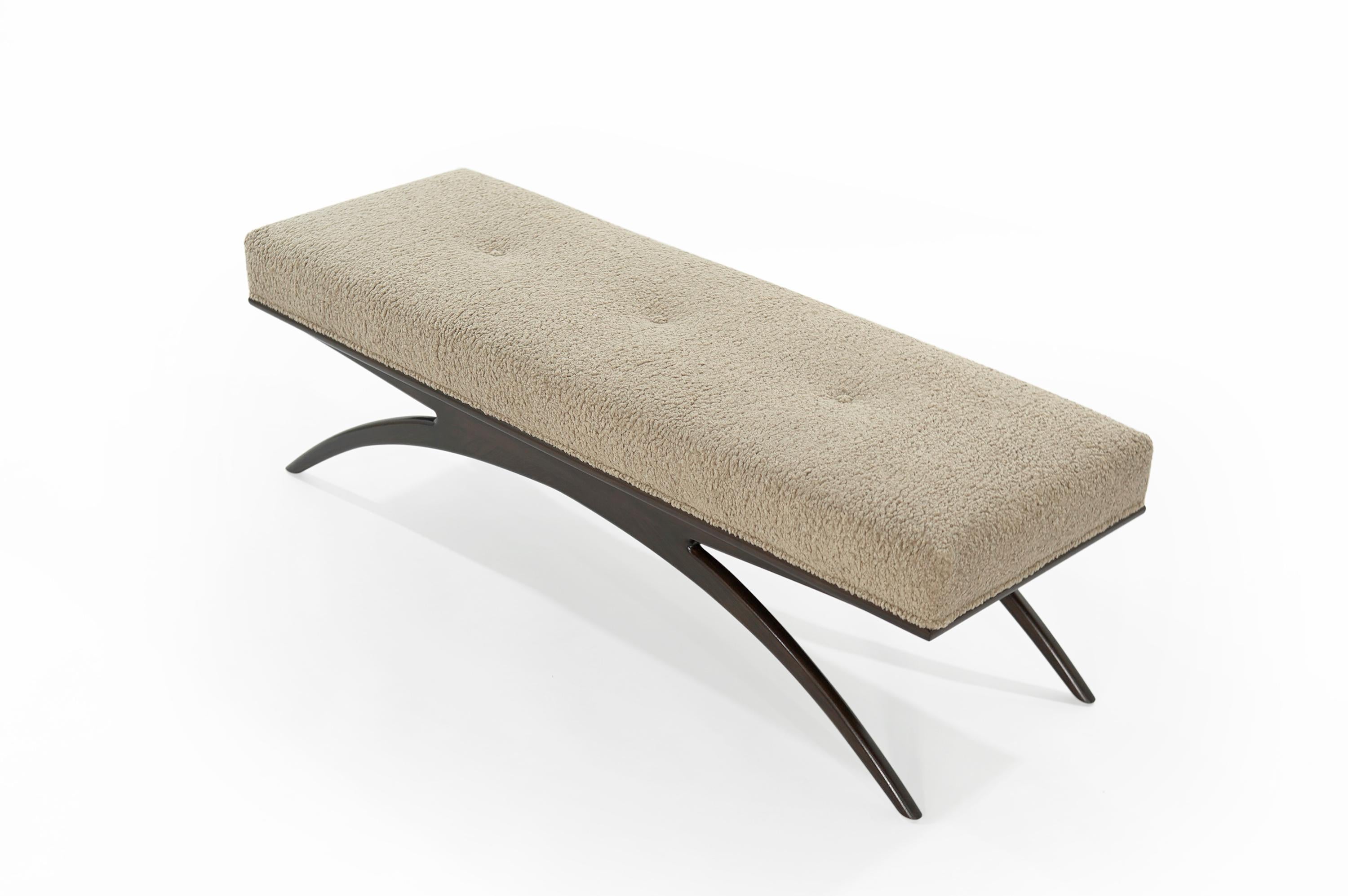 Convex Bench in Natural Bouclé by Stamford Modern For Sale at 1stDibs ...