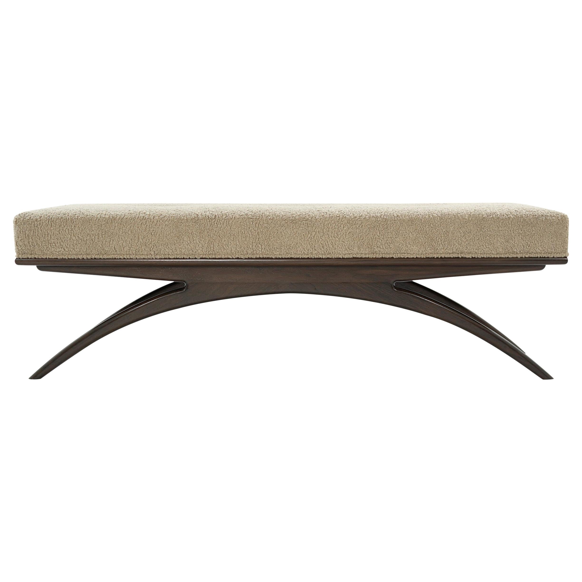 Convex Bench in Natural Bouclé by Stamford Modern For Sale at 1stDibs ...