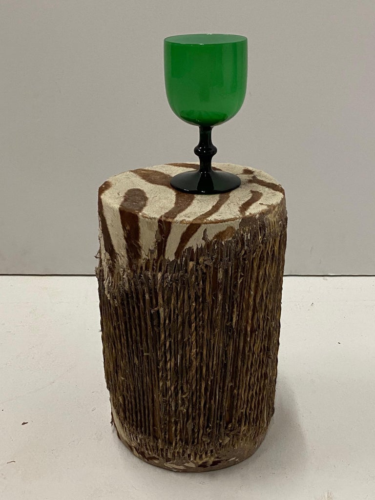 Cool African Zebra Hide Martini Table at 1stDibs