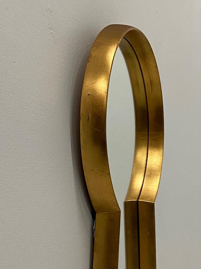 Cool Large Mid-Century Modern Keyhole Shaped Mirror at 1stDibs