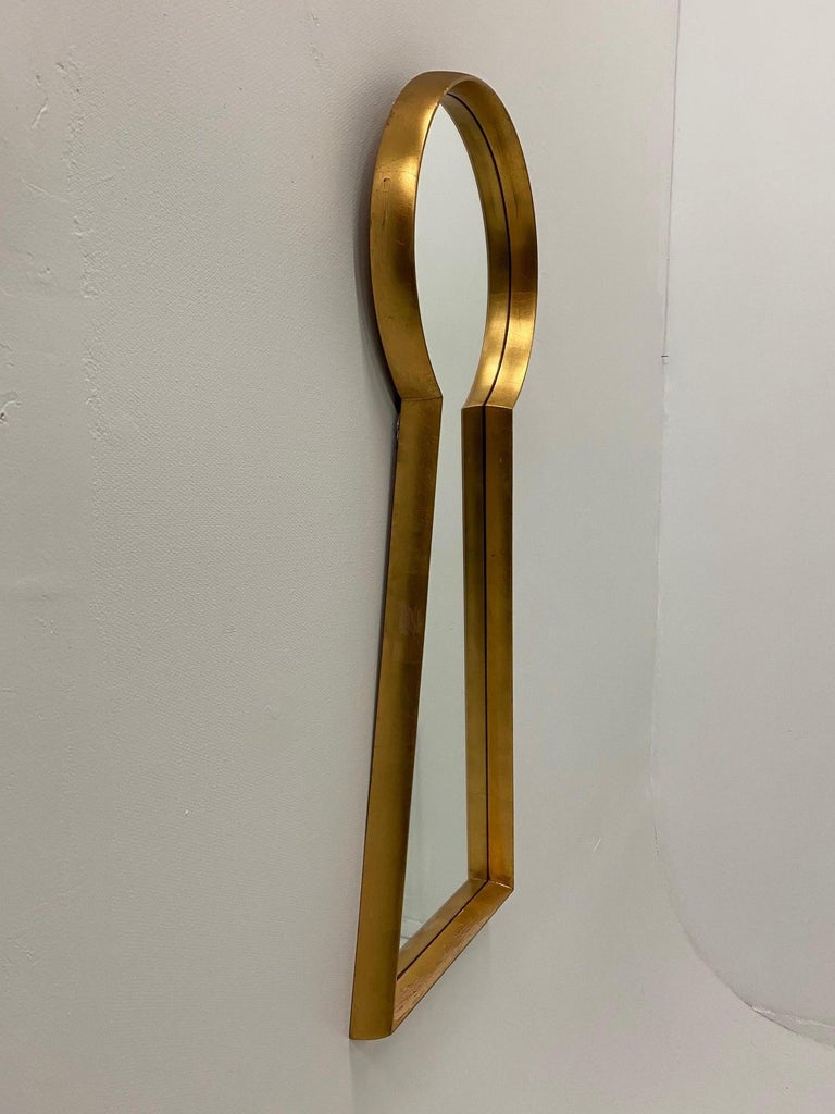 Cool Large Mid-Century Modern Keyhole Shaped Mirror at 1stDibs