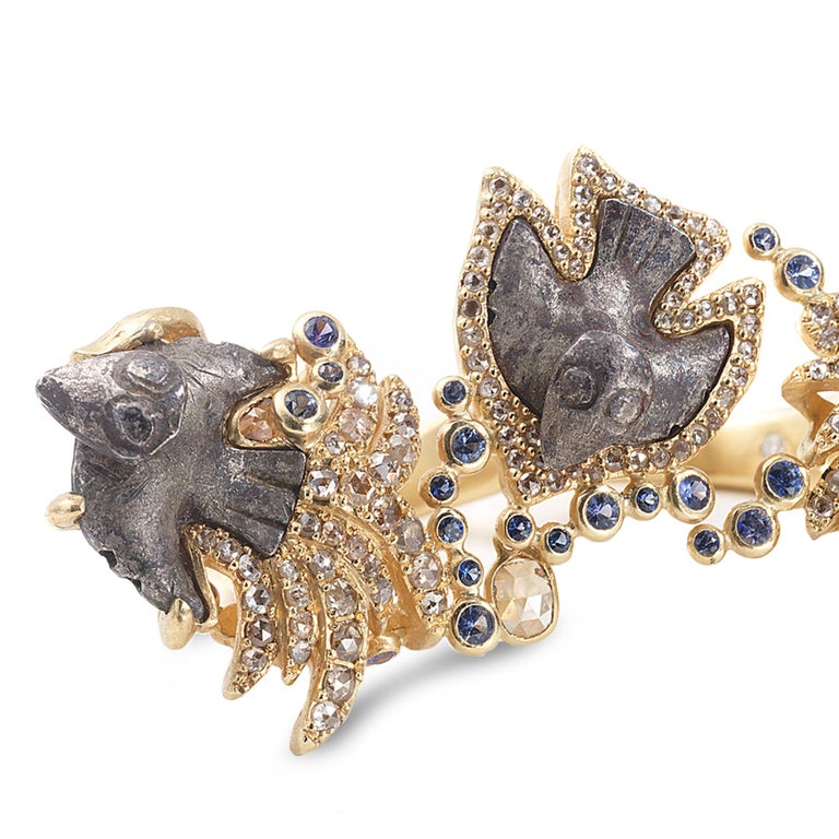 Coomi 20 Karat Gold Antiquity Inca Bird Diamond Ring at 1stDibs | gold ...