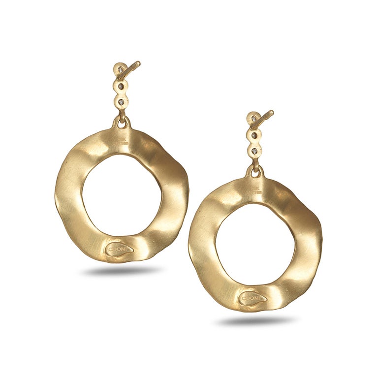 Coomi 20K Open Serenity Large Flower Diamond Earrings For Sale (Free ...