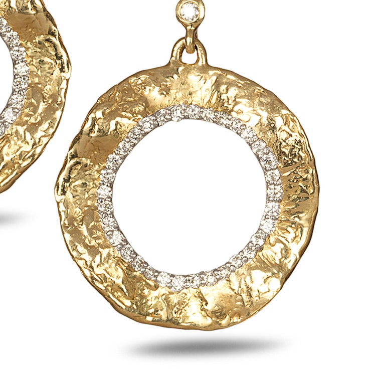 Coomi 20K Open Serenity Large Flower Diamond Earrings For Sale (Free ...