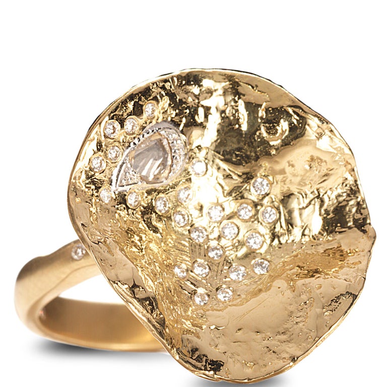 Coomi 20K Serenity Cactus Flower Diamond Ring - Large For Sale at ...