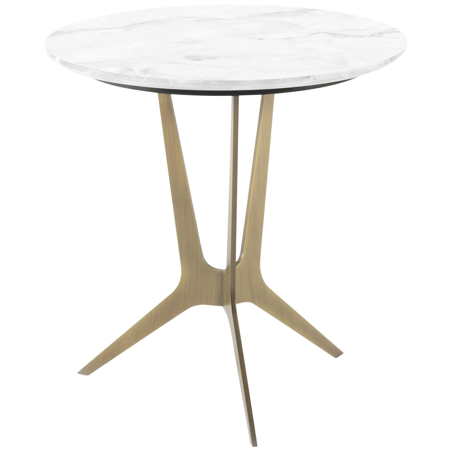 Agate Top, Branch Legs Side Table, Belgium, Contemporary at 1stDibs