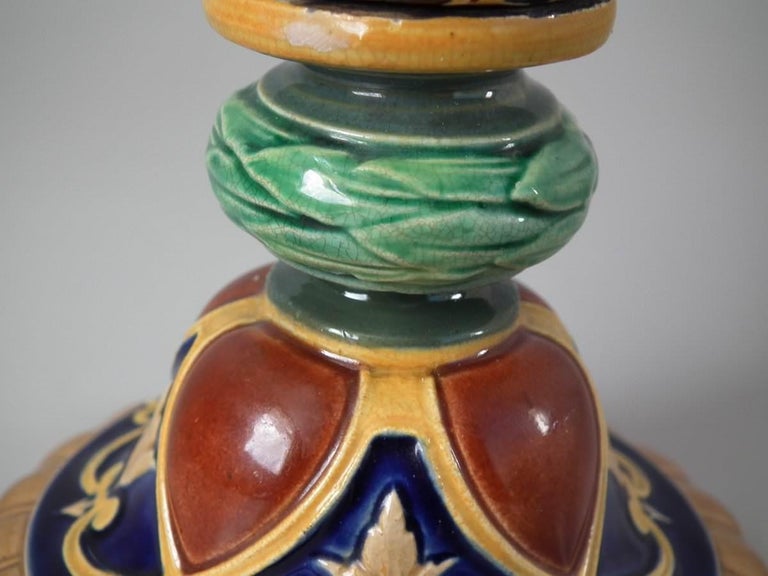 Copeland Majolica Renaissance Style Ewer and Stand at 1stDibs