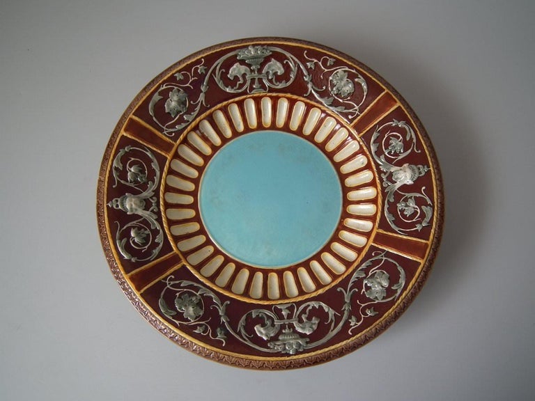 Copeland Majolica Renaissance Style Ewer and Stand at 1stDibs