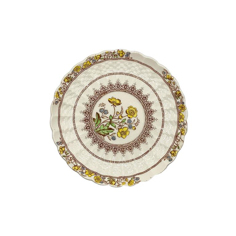 Copeland Spode Ceramic Bread and Butter Plates in "Buttercup" Pattern ...