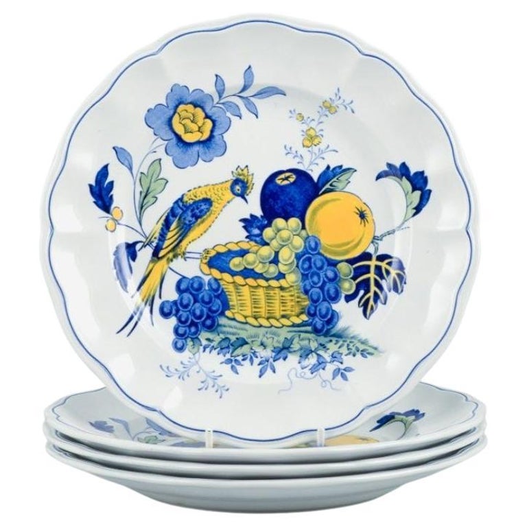 Copeland Spode, England, Bluebird. Four lunch plates. For Sale at 1stDibs