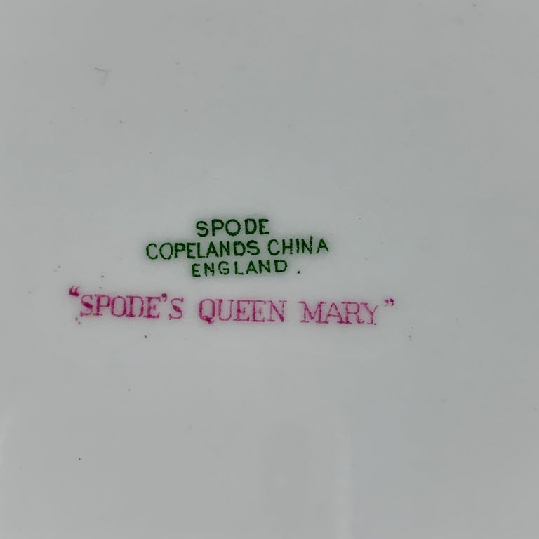 Copeland Spode Queen Mary Rococo Pink Porcelain Plates for Tiffany and ...