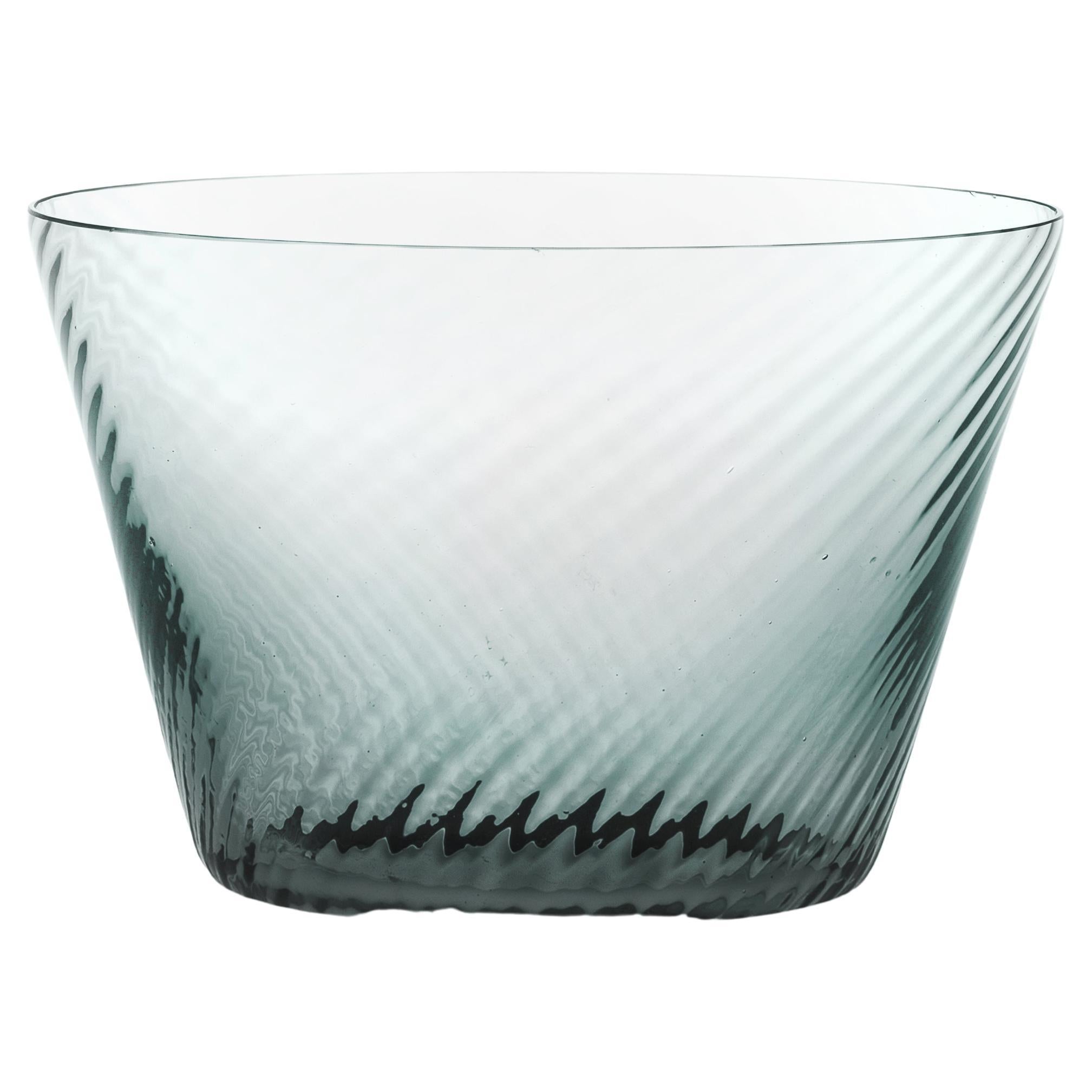 Coppa, Bowl Handcrafted Muranese Glass, Lead Twisted MUN by VG For Sale ...