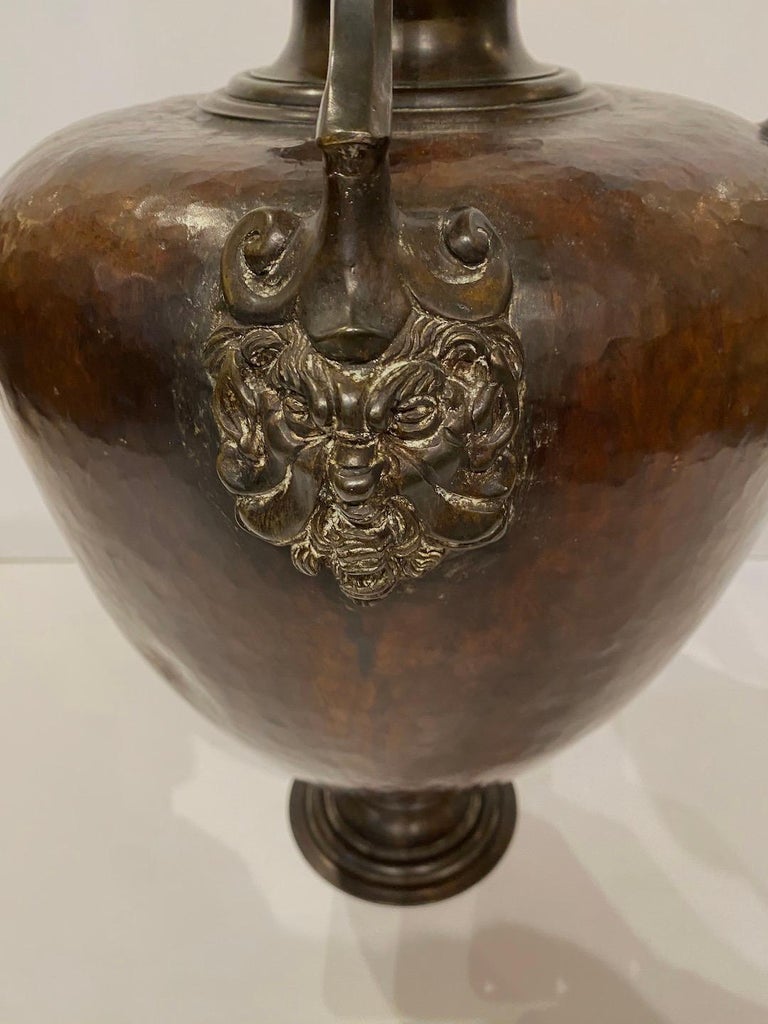 Copper and Bronze Ewer For Sale at 1stDibs