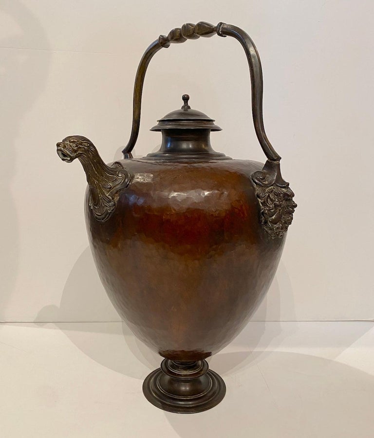 Copper and Bronze Ewer For Sale at 1stDibs