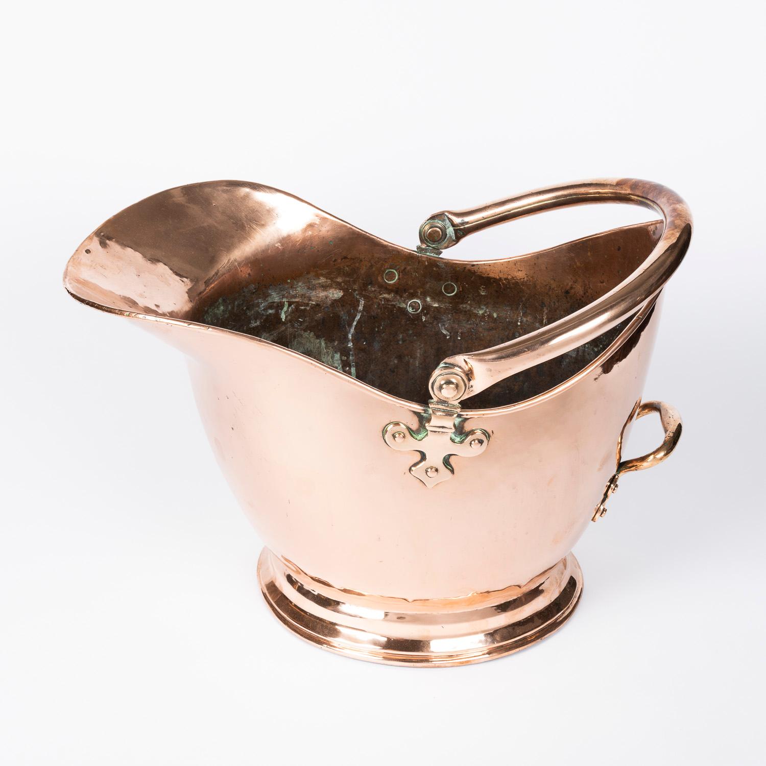 Copper Coal Scuttle by the Army and Navy Stores of London For Sale at ...