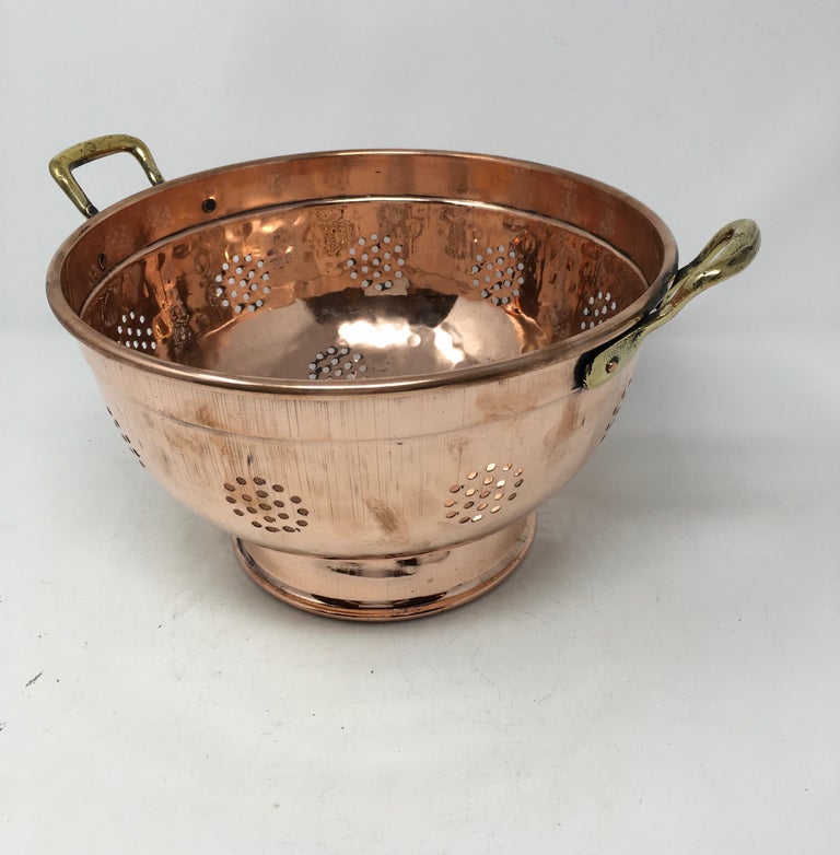 Copper Colander at 1stDibs