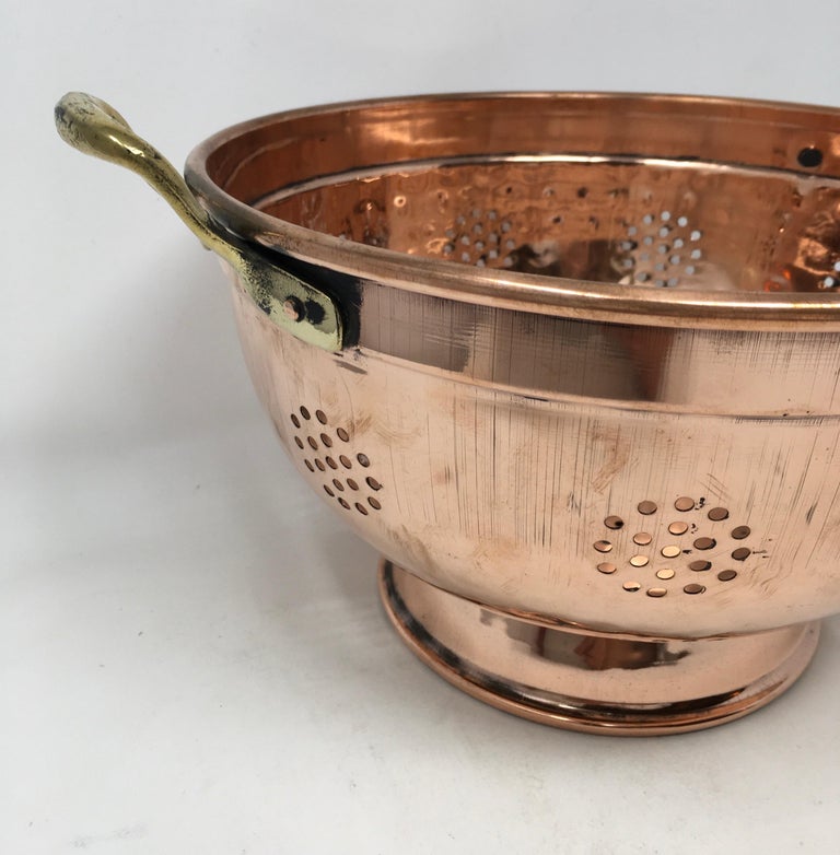 Copper Colander at 1stDibs