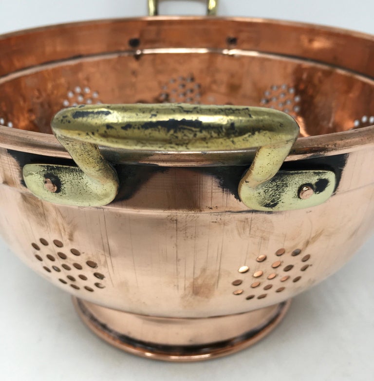 Copper Colander at 1stDibs