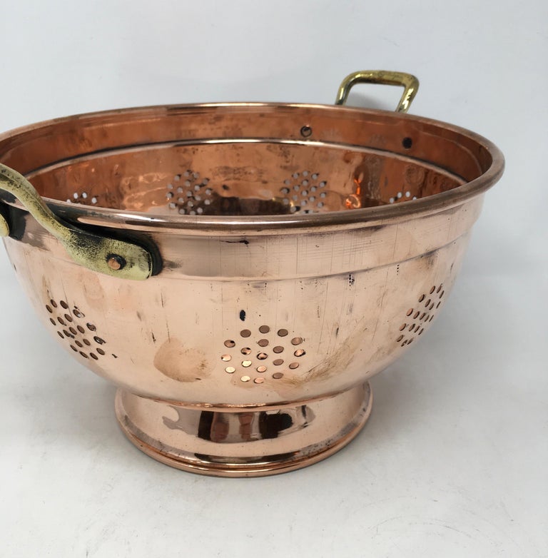 Copper Colander at 1stDibs