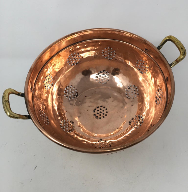 Copper Colander at 1stDibs