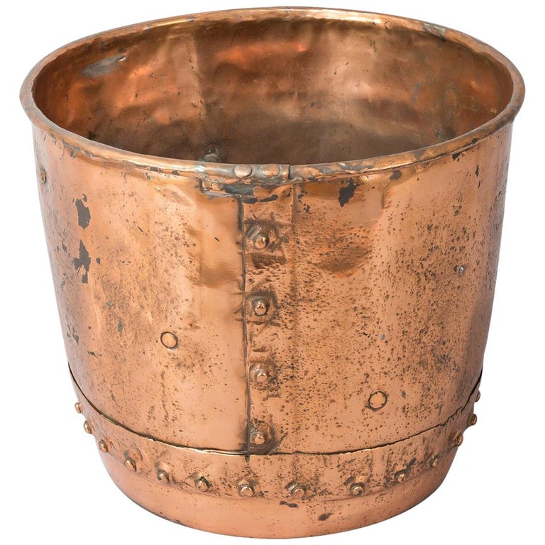 Copper "Copper" Planter For Sale at 1stDibs