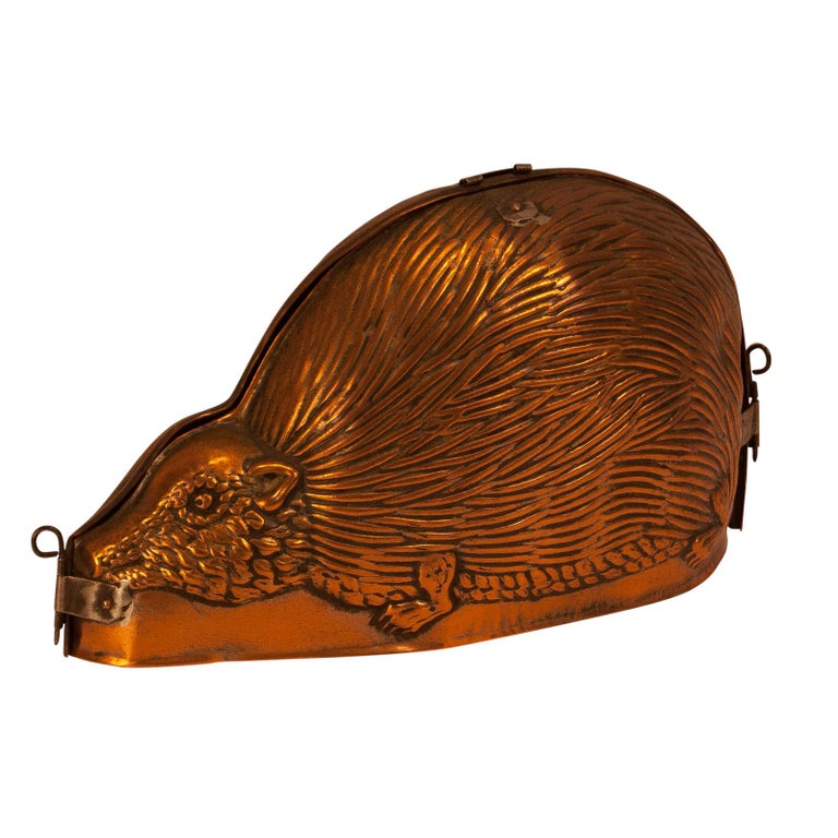 Copper Hedgehog Mold, England, circa 1860 at 1stDibs