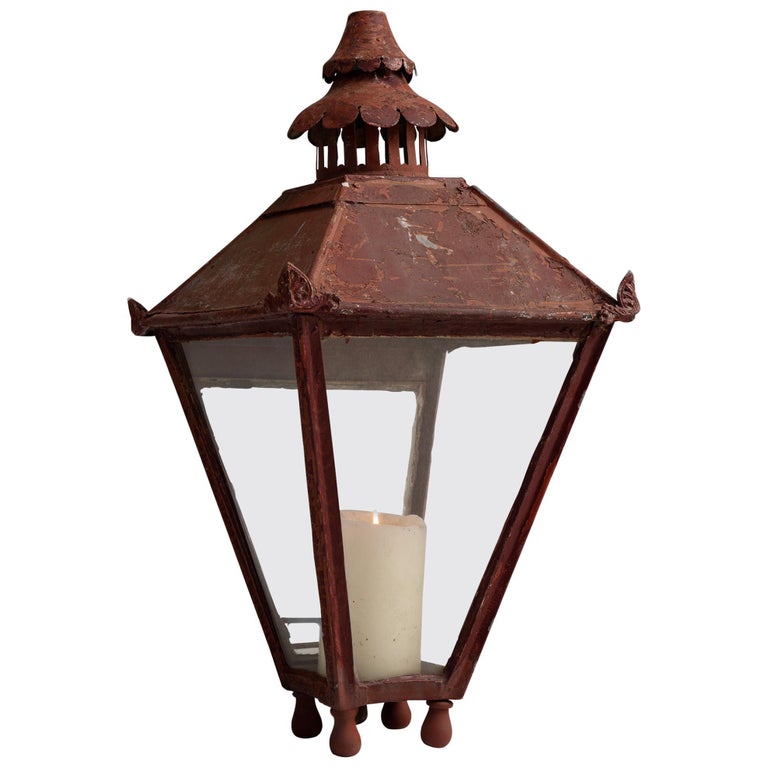 Copper Garden Lantern, England circa 1850 at 1stDibs