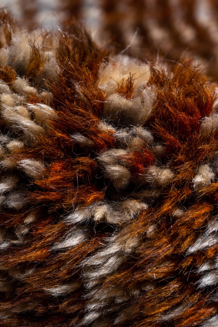 Copper and Lavender Modern Moroccan Carpet, Angled Design For Sale at ...