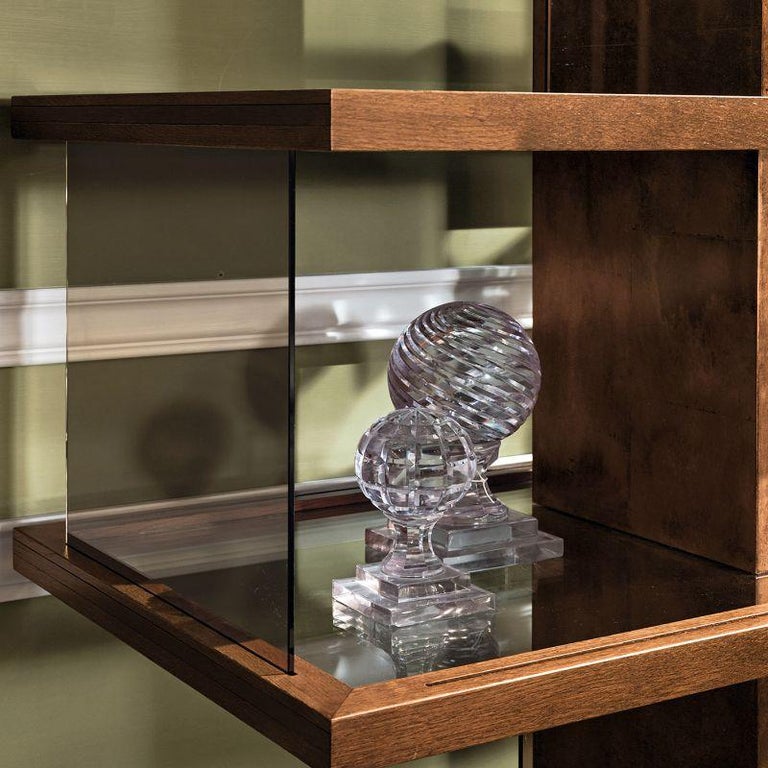 Copper Leaf Bookcase For Sale at 1stDibs
