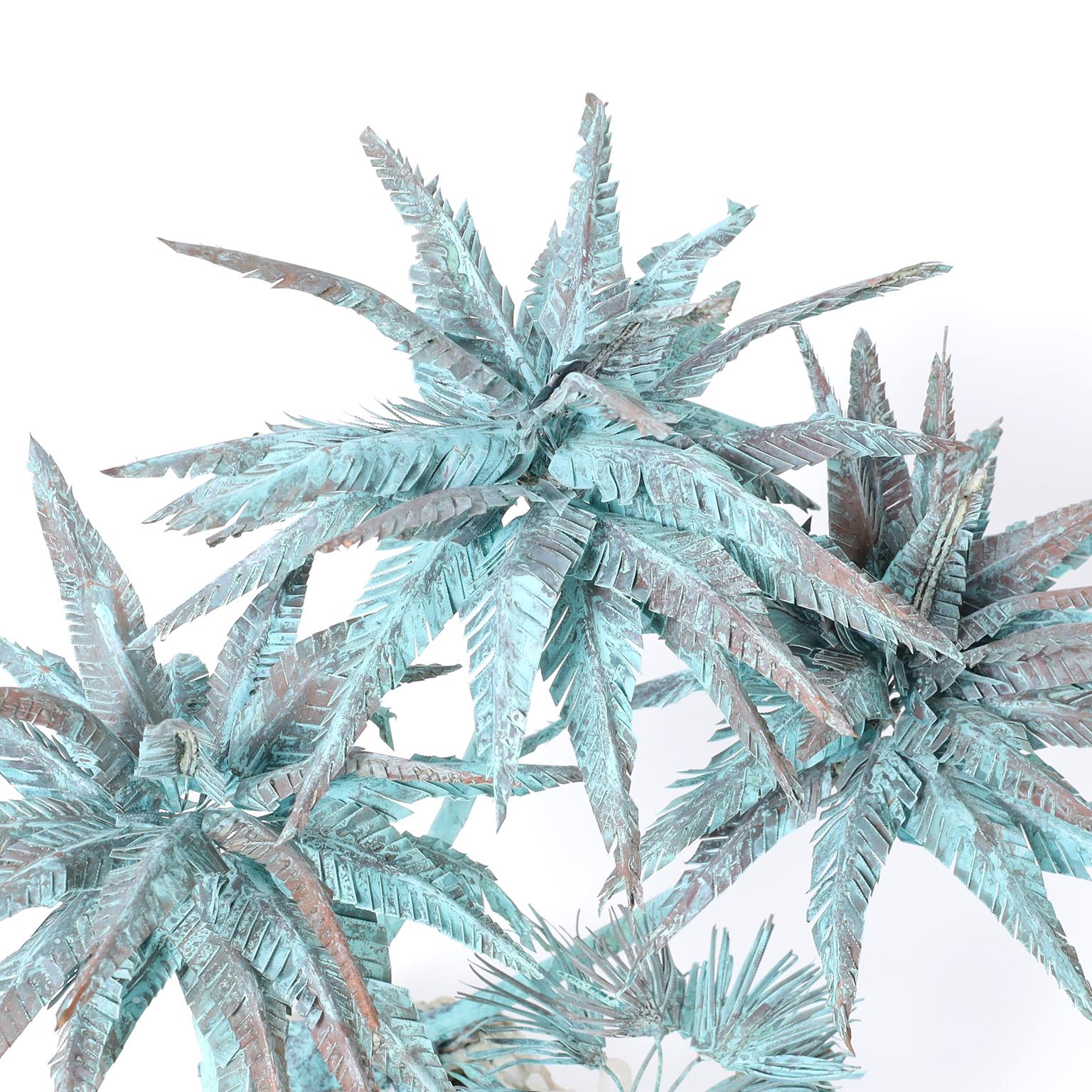 Copper Palm Tree Sculpture at 1stDibs