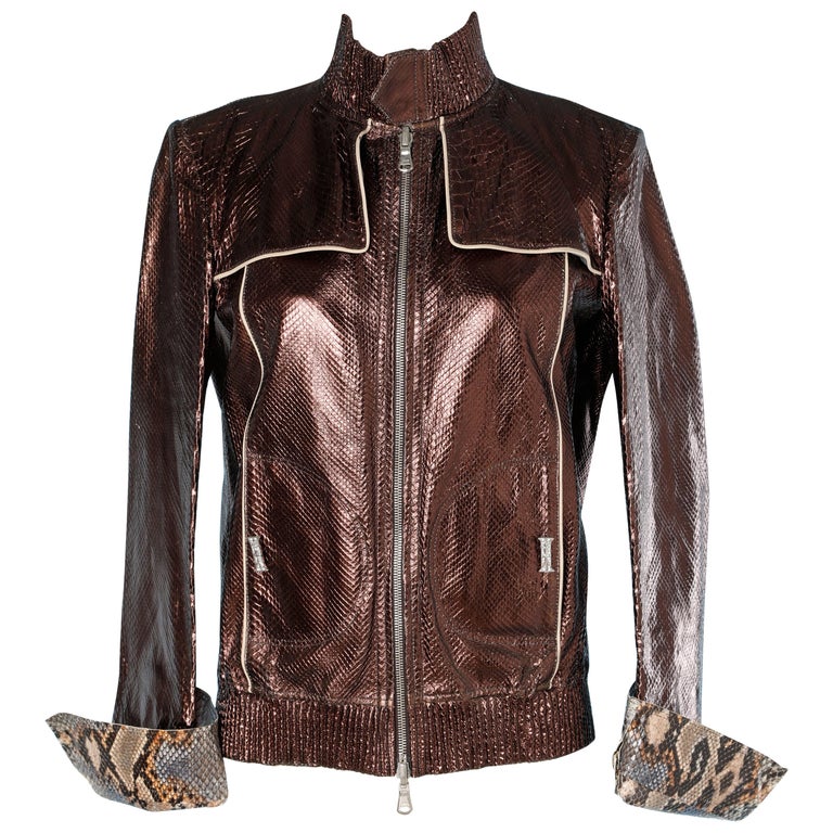 Copper python jacket Shiro For Sale at 1stDibs