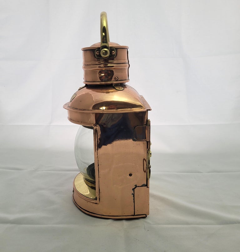 Copper Ships Stern Lantern By English Maker For Sale at 1stDibs