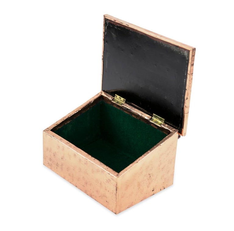 Copper Slipper Box For Sale at 1stDibs