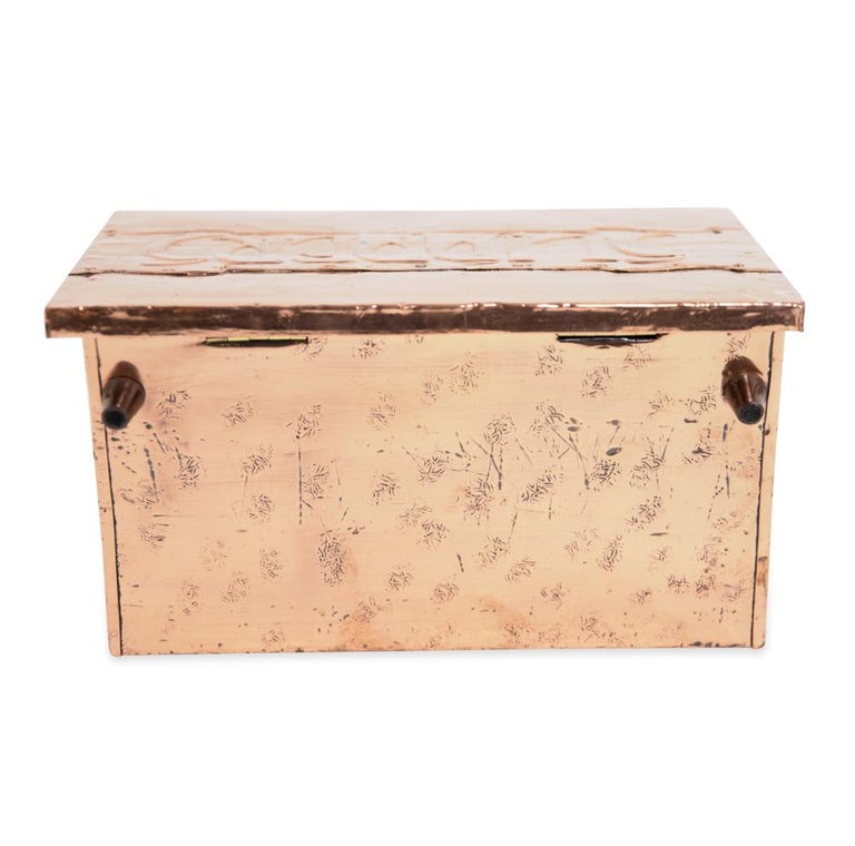 Copper Slipper Box For Sale at 1stDibs